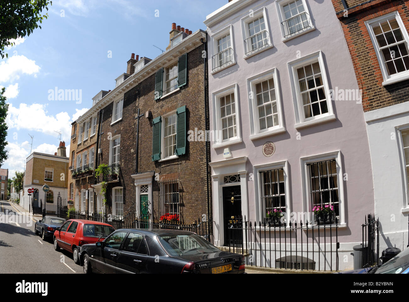 Leigh Hunt's House, Upper Cheyne Row, London Stock Photo - Alamy
