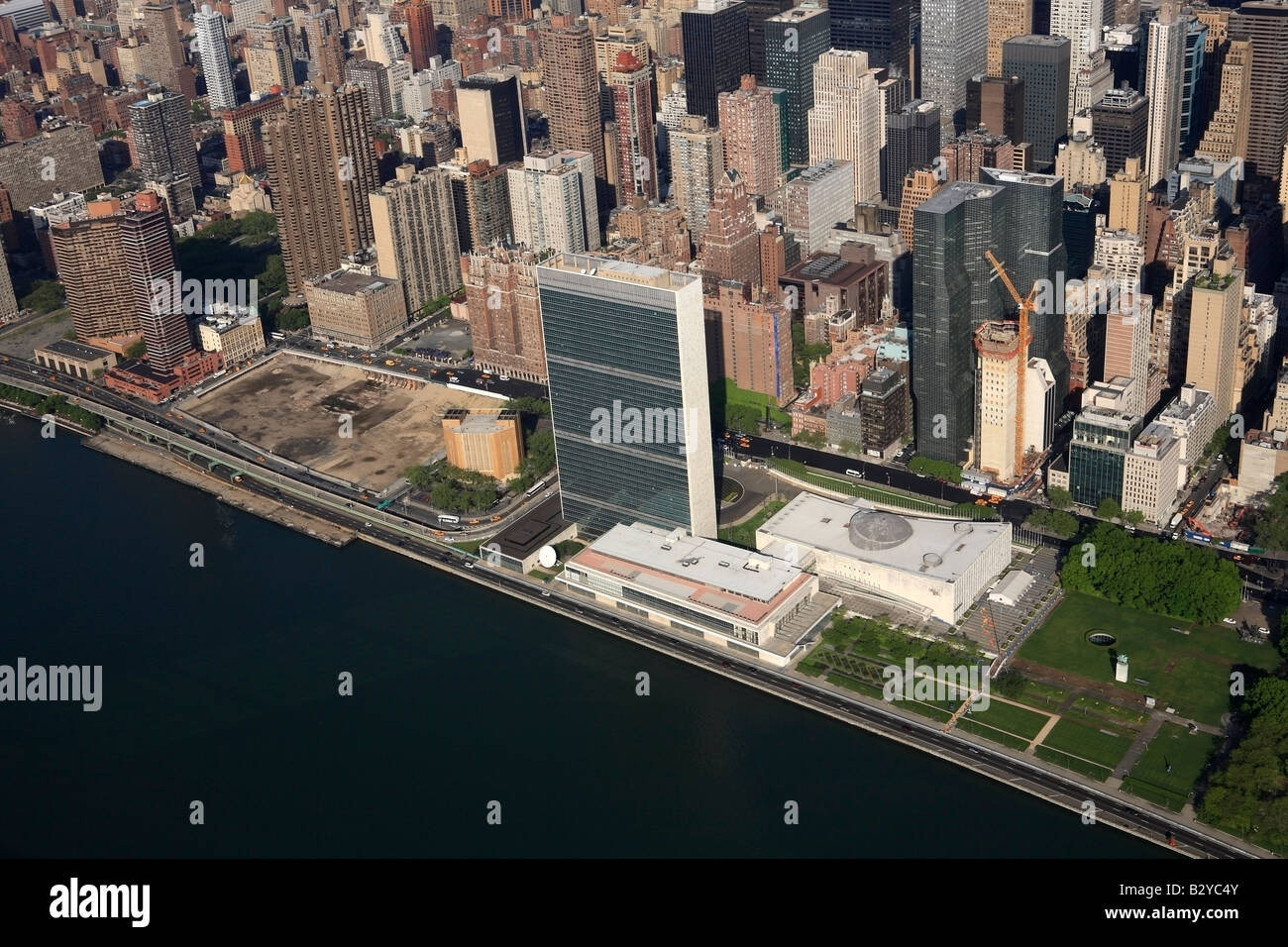 United Nations Headquarters Aerial High Resolution Stock Photography ...