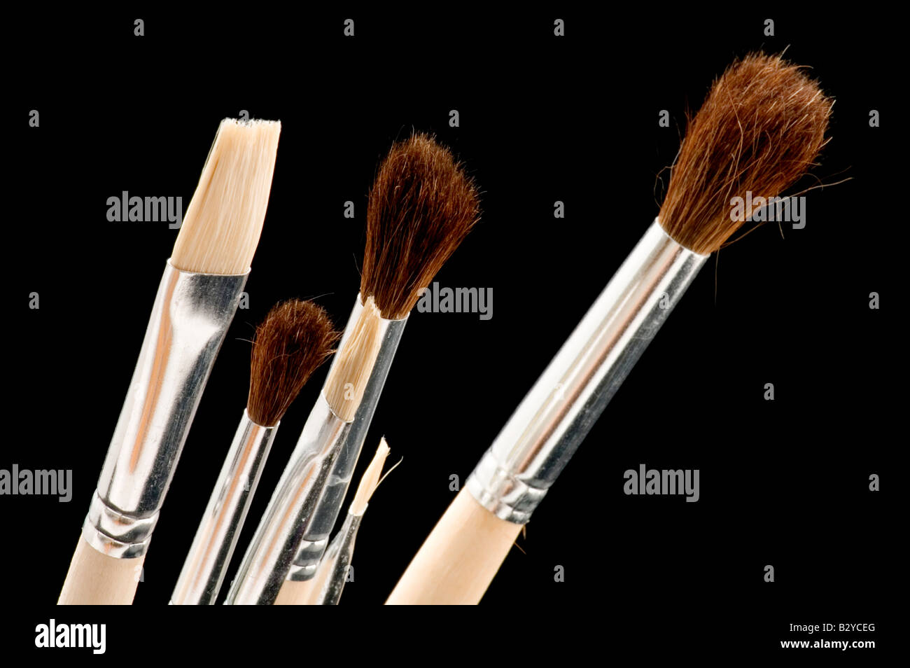 object on black tool Brush Stock Photo - Alamy
