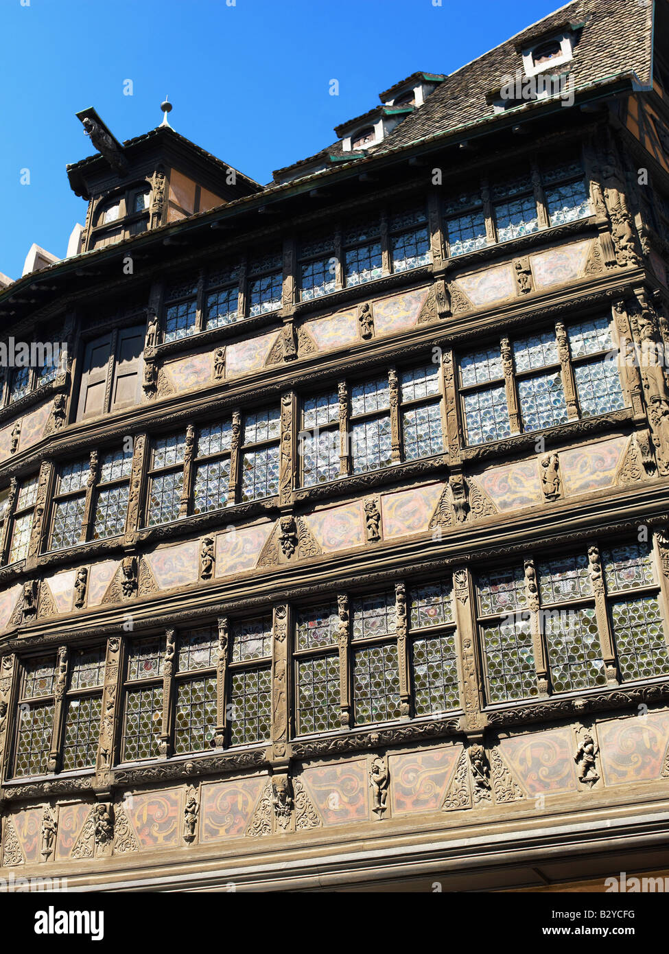 Crown glass windows, Maison Kammerzell medieval house, 16th Century ...