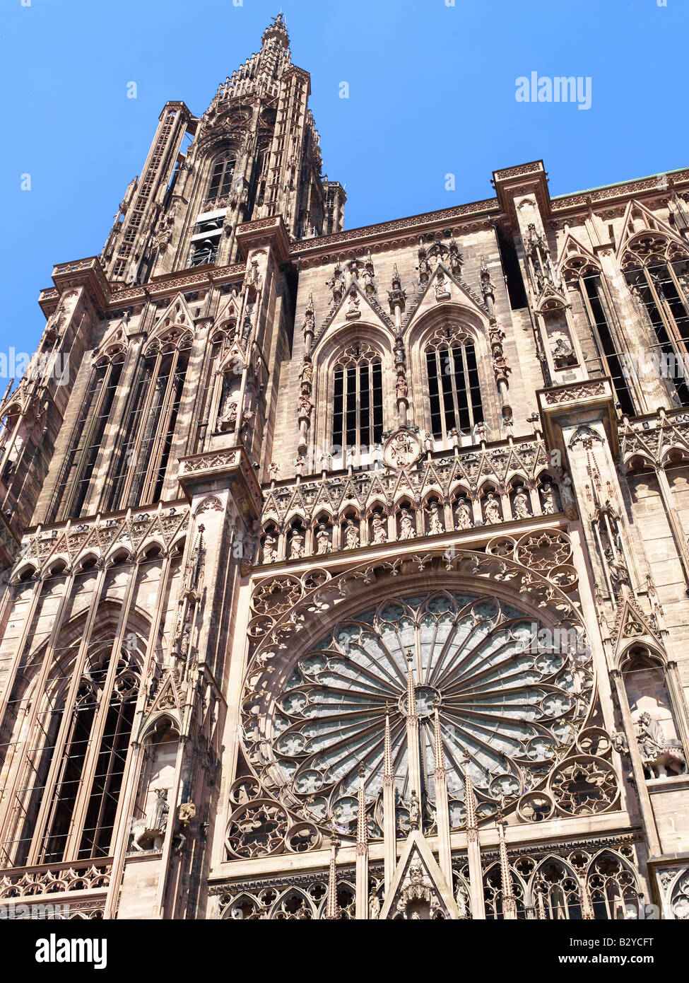 Notre-Dame Gothic cathedral, 14th Century, Strasbourg, Alsace, France ...