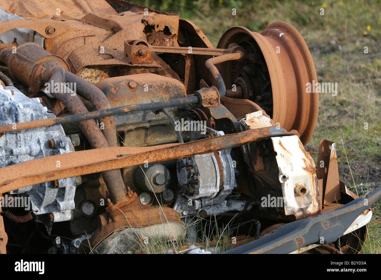 Scrap car rust car Stock Photo - Alamy