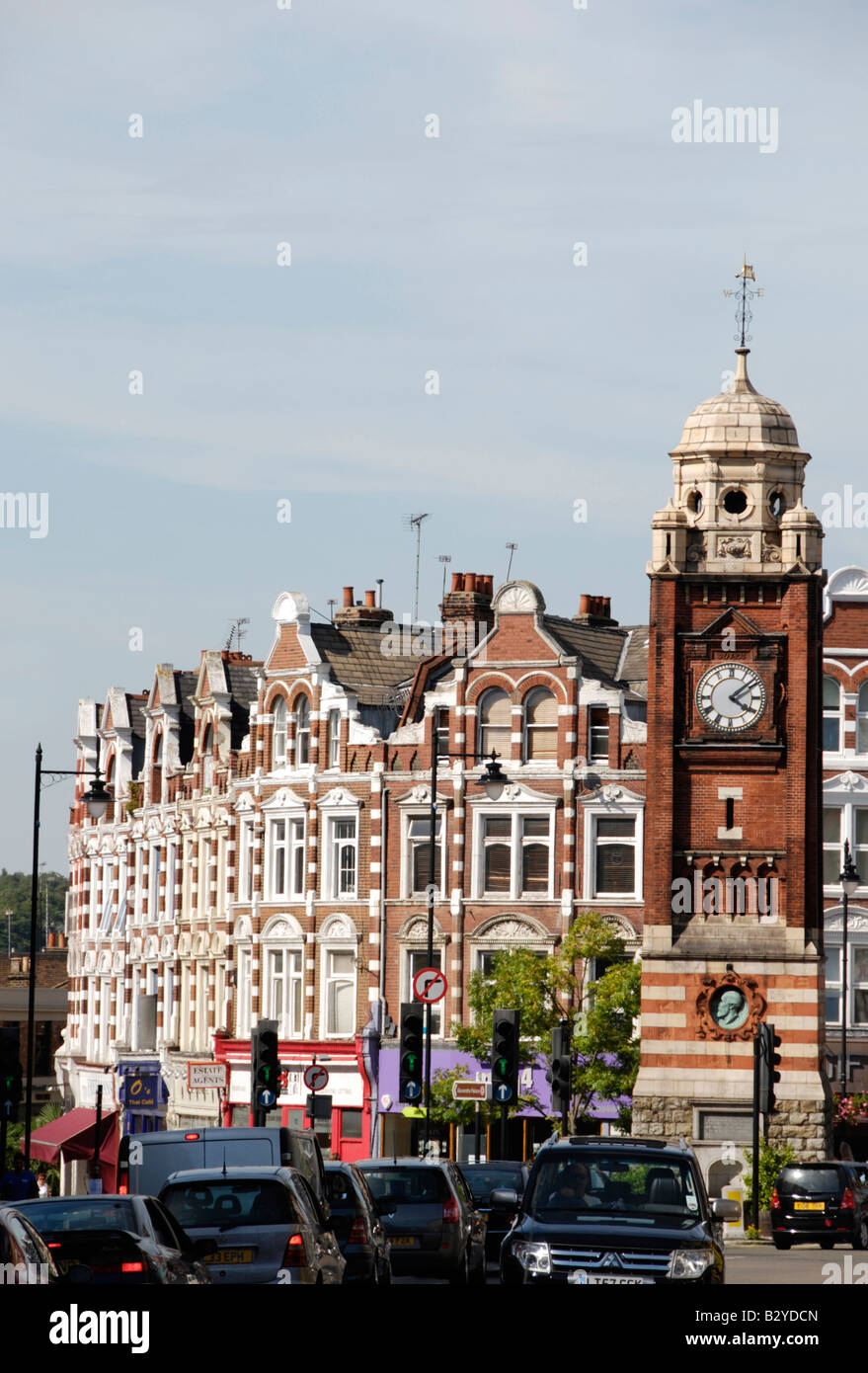 View of Crouch End showing the clock tower, London, England Stock Photo ...