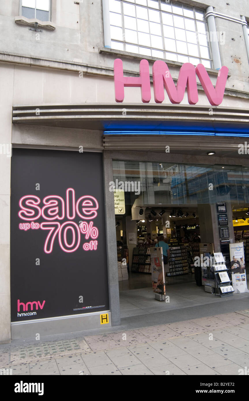 HMV flagship store on oxford street record shop Stock Photo - Alamy