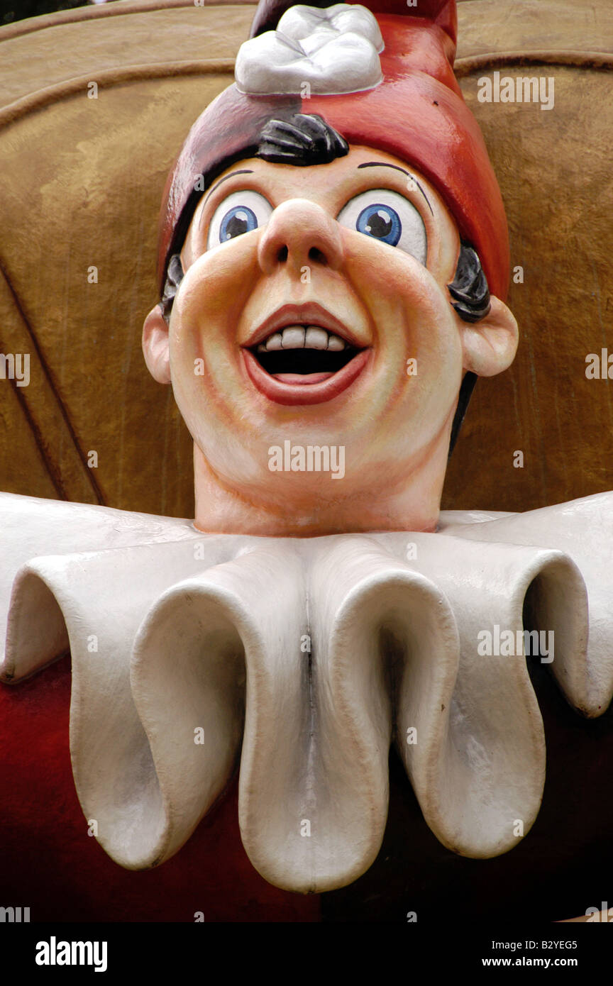 Austria Vienna The Prater Cartoon Character on a ride Stock Photo - Alamy