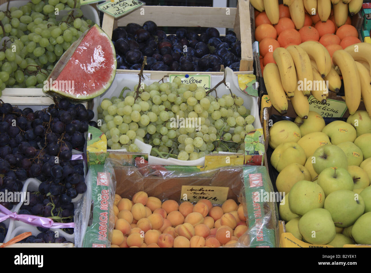 market fruit stand with various fruits. Photo by Willy Matheisl Stock ...
