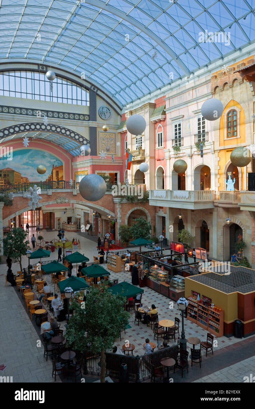 United Arab Emirates Dubai Jumeirah Mercato Mall interior Stock Photo ...