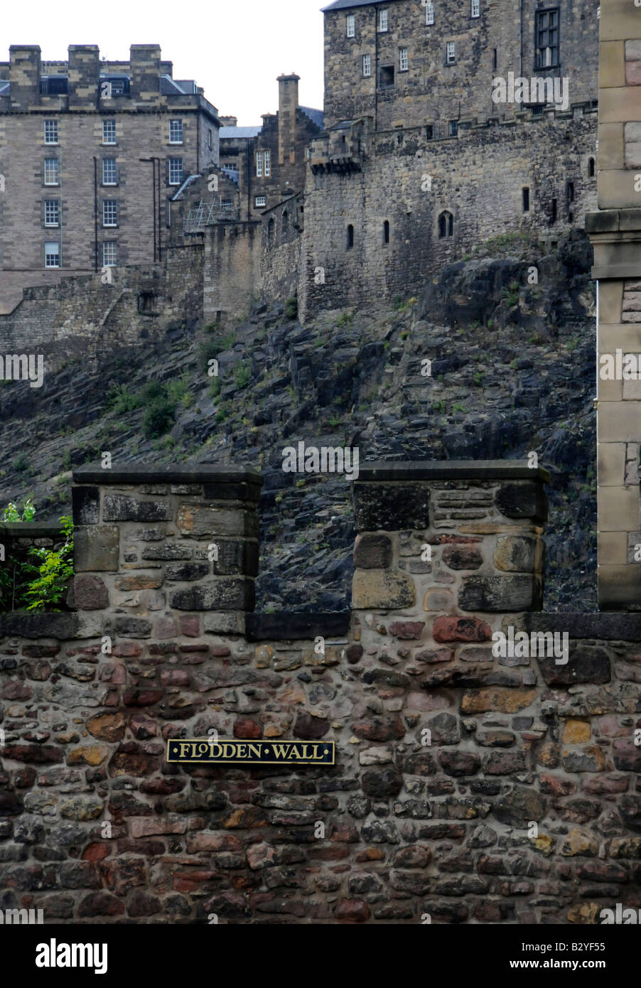 Flodden Wall,Edinburgh Castle,Scotland Stock Photo - Alamy