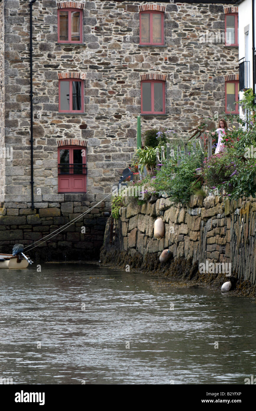 Old wharf and warehouse at Penryn near Falmouth Cornwall England Stock ...