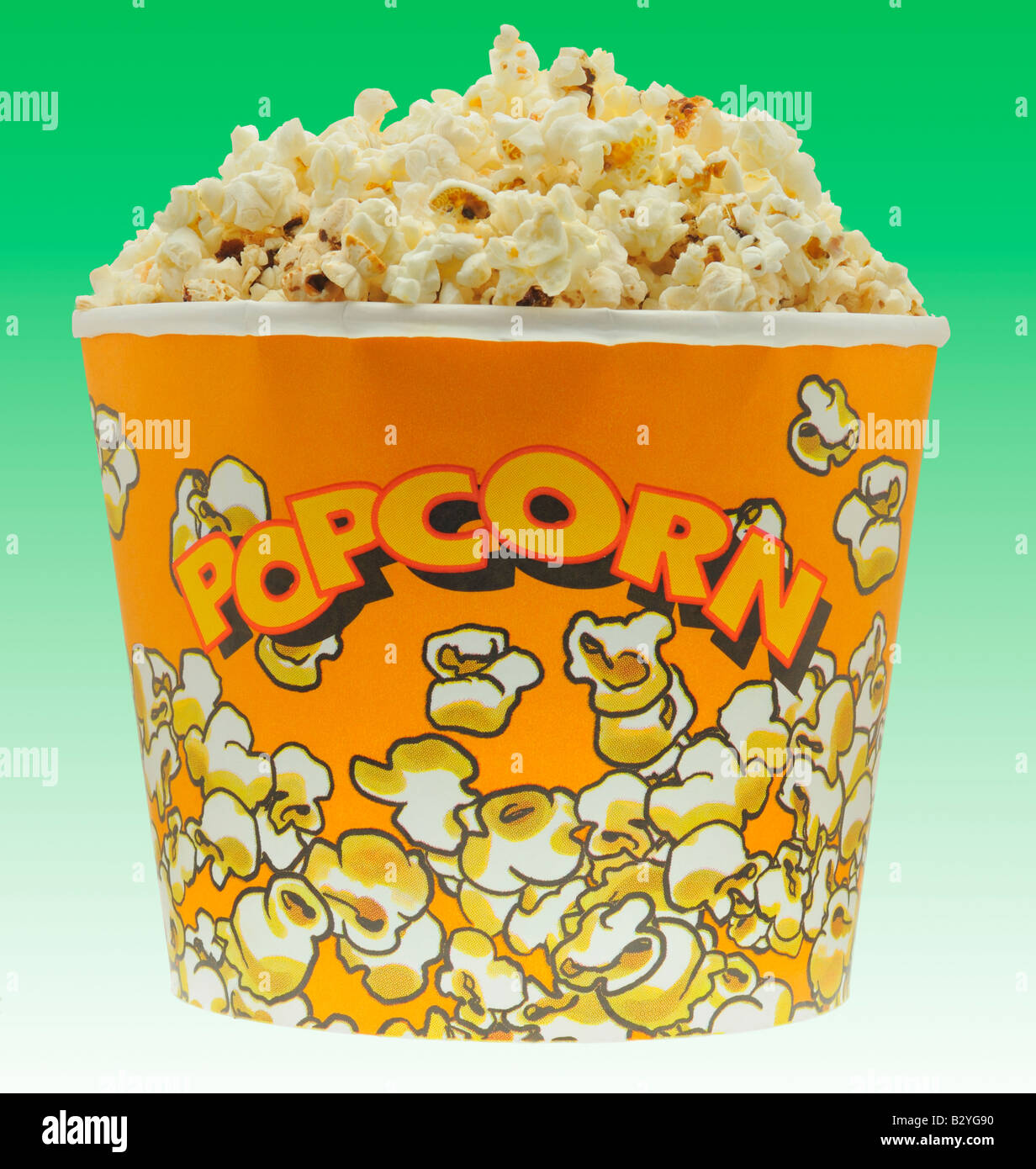 Tub of Popcorn Stock Photo - Alamy