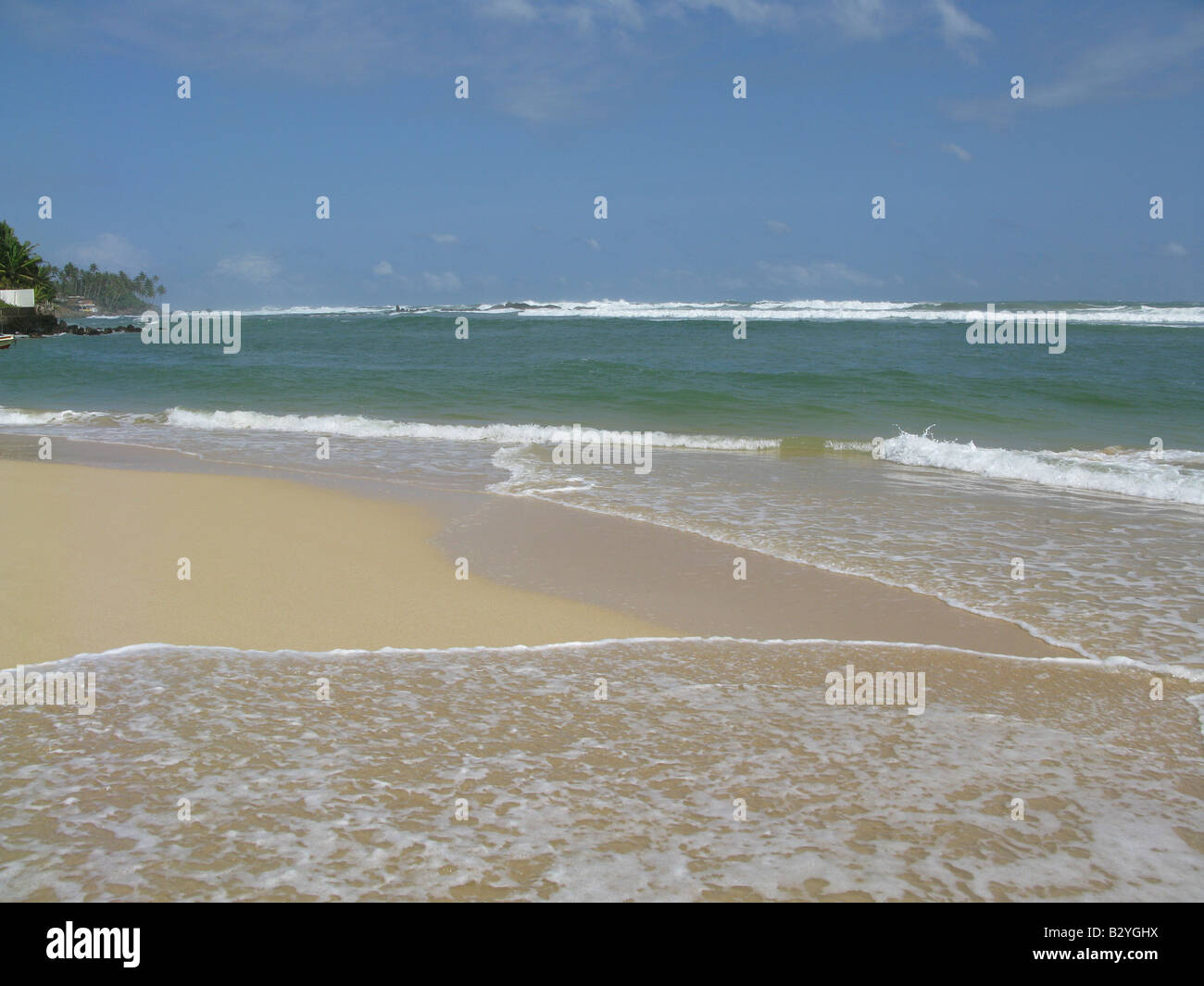 Beach at Unawatuna Stock Photo - Alamy