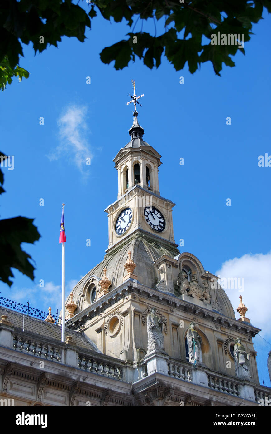 The Town Hall Clock Tower, The Cornhill, Ipswich, Suffolk, England ...