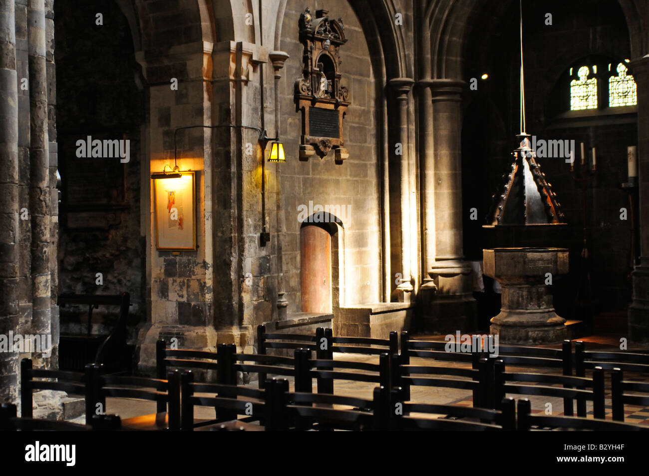 The Priory Church of Saint Bartholomew The Great showing The pre ...