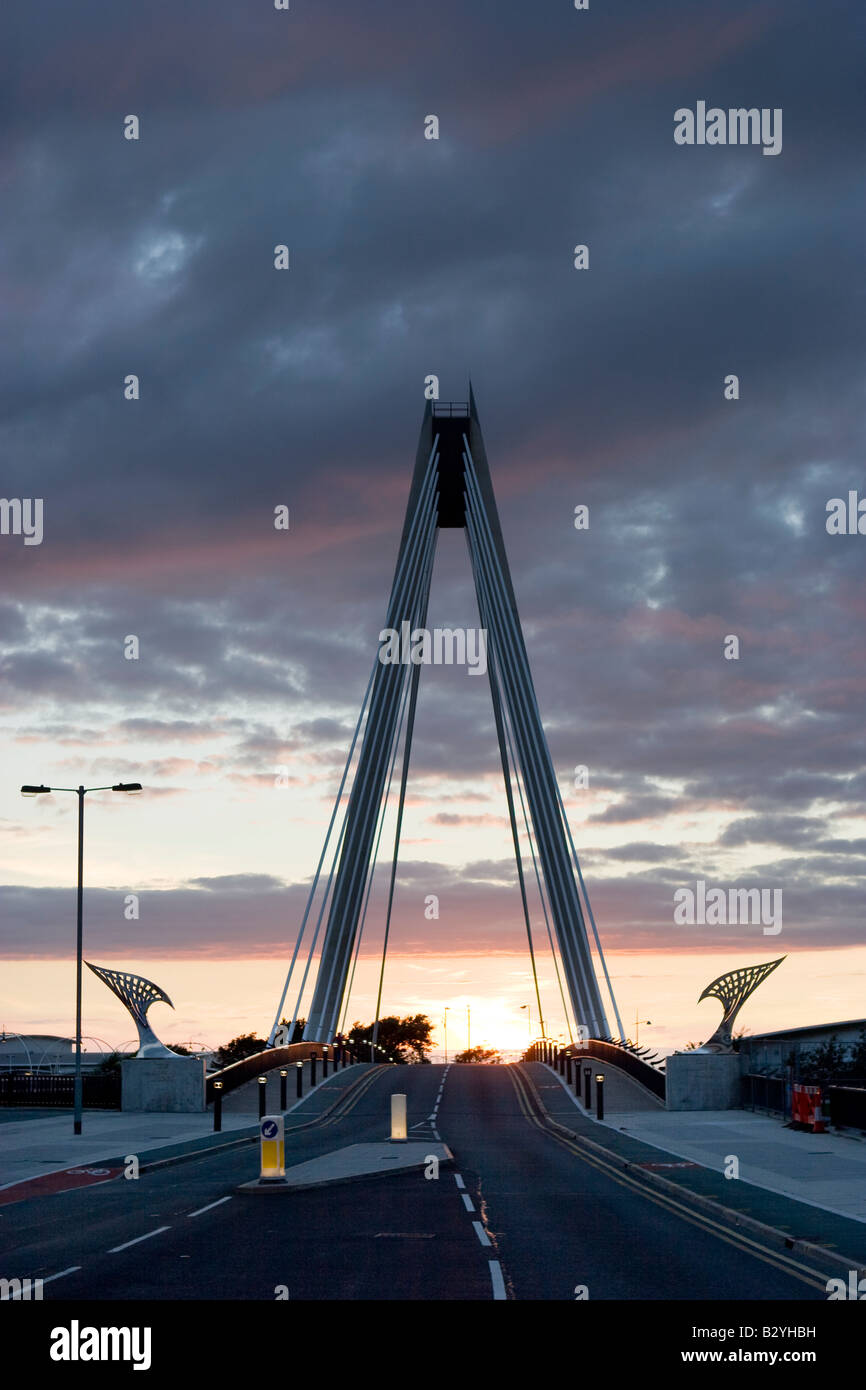 Marine Way Bridge, Southport, Merseyside uk Stock Photo - Alamy