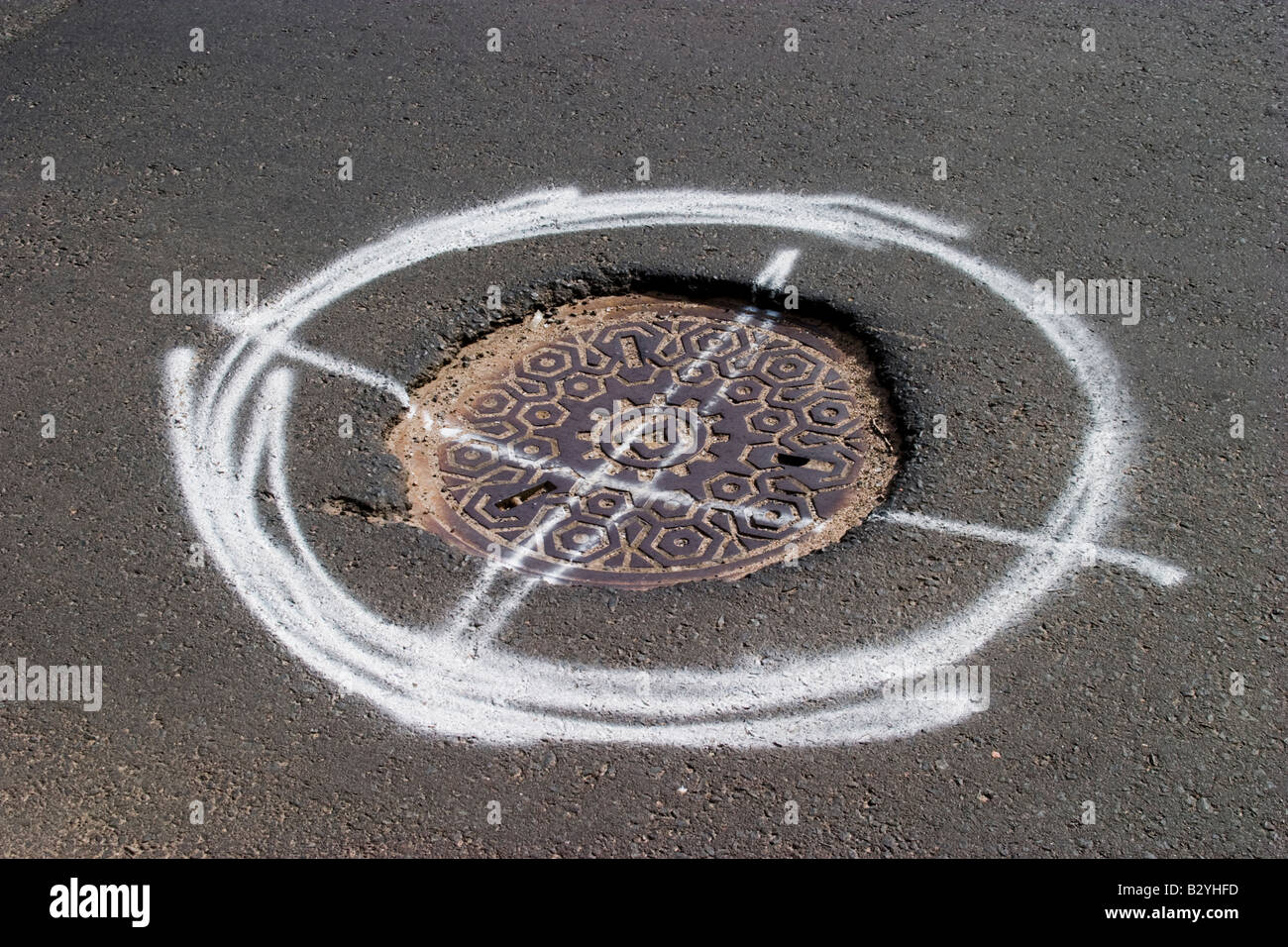 Manhole hazard hi-res stock photography and images - Alamy
