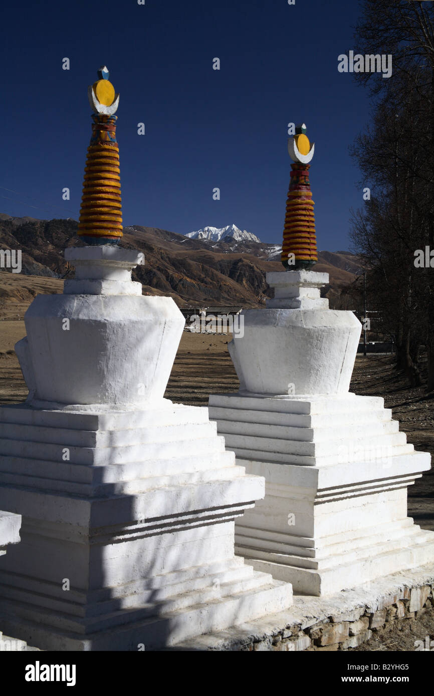 Buddhist Stupa in Sichuan Province , China Stock Photo - Alamy