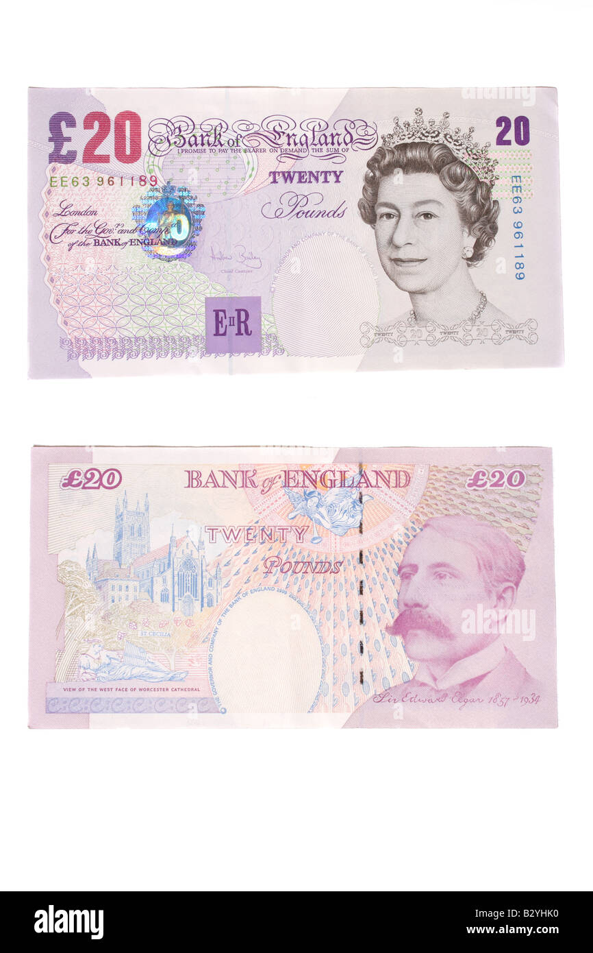 20 pound sterling note hi-res stock photography and images - Alamy
