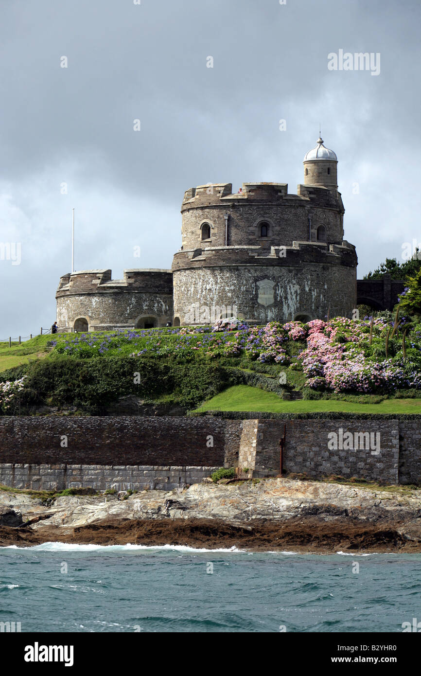 St Mawes castle Cornwall England Stock Photo - Alamy