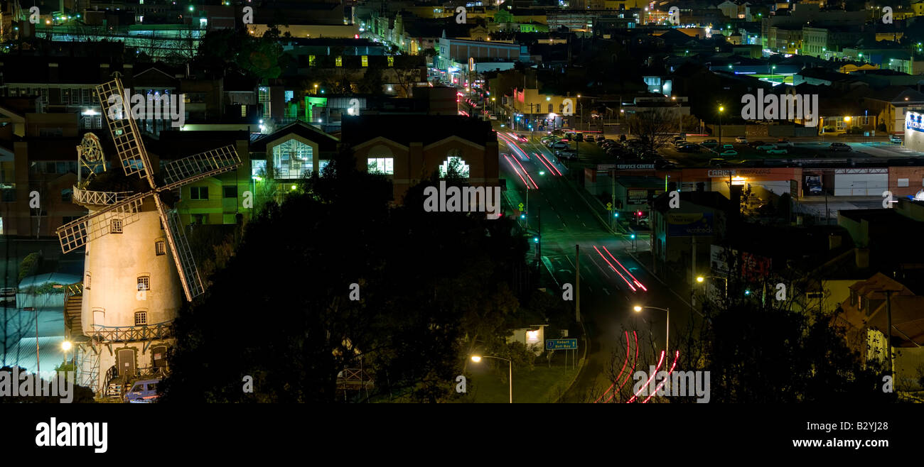 Launceston, Tasmania at Night Stock Photo - Alamy