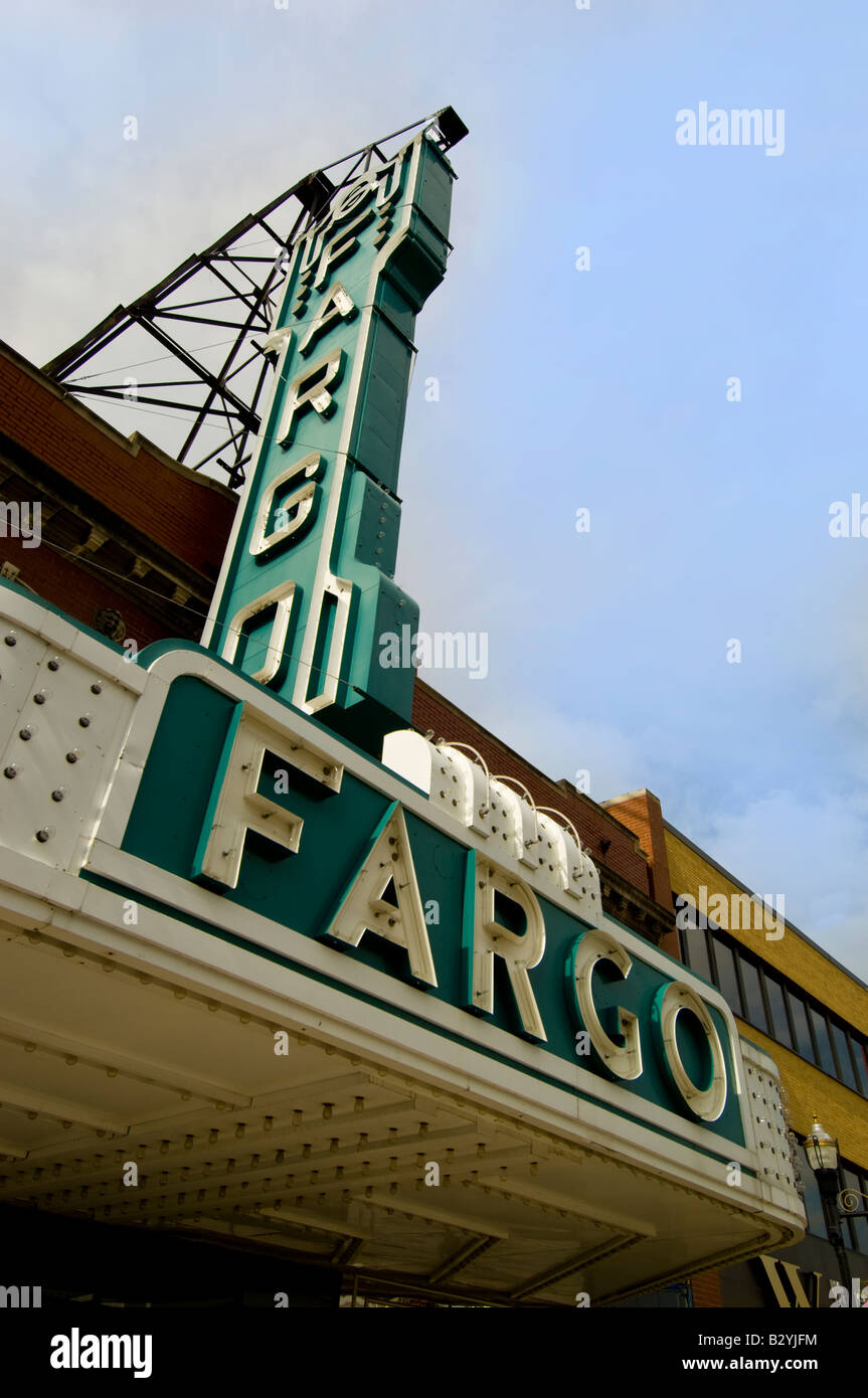 The Fargo Theater on Broadway the main shopping street in Fargo North ...