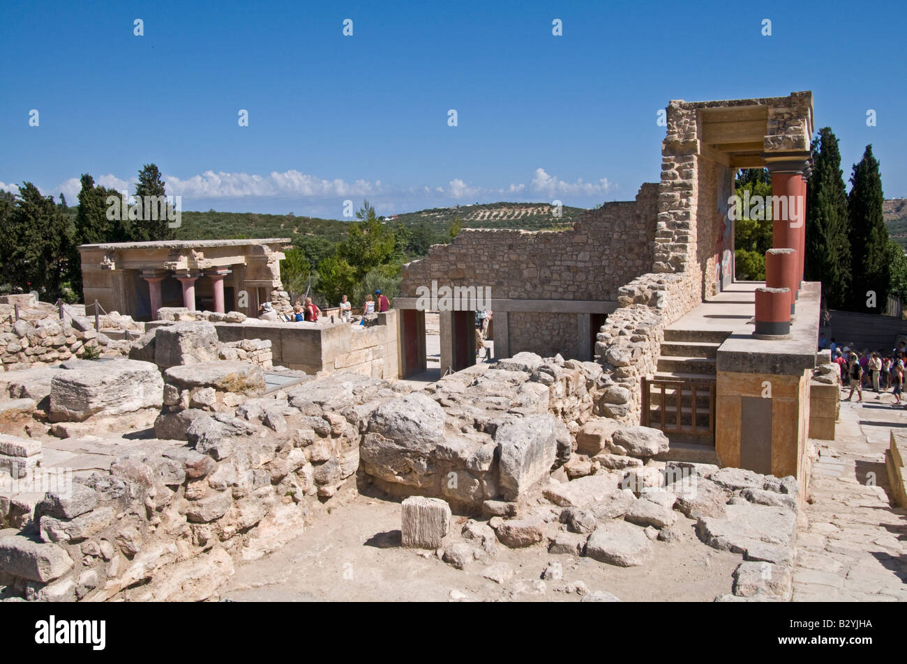 Knossos, Crete, Greece. Minoan Archaeological Site Stock Photo - Alamy