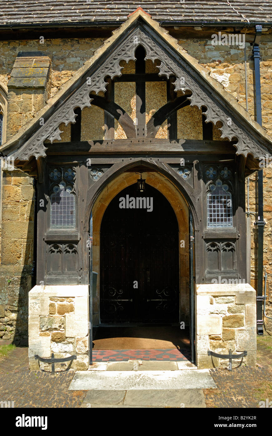 Porch,Westerham Church, Kent Stock Photo - Alamy