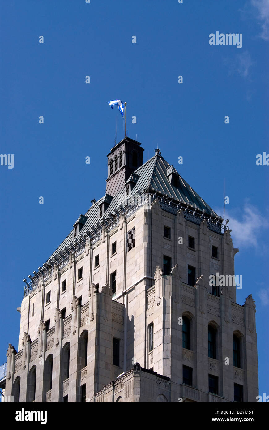 Quebec Canada old city quebec flag municipal building iconic quebec ...