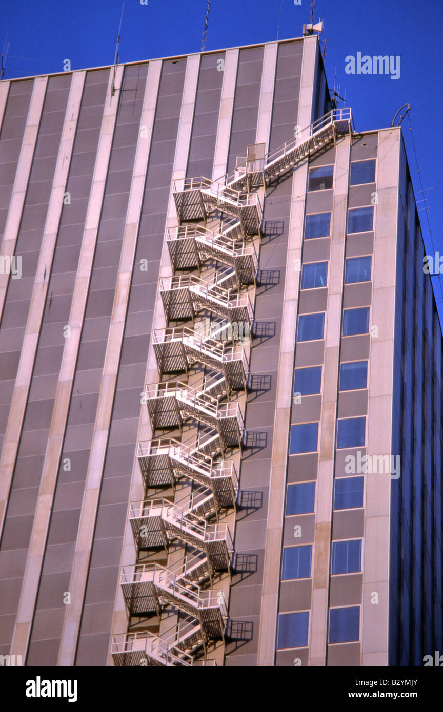 Fire escape zig zag hi-res stock photography and images - Alamy