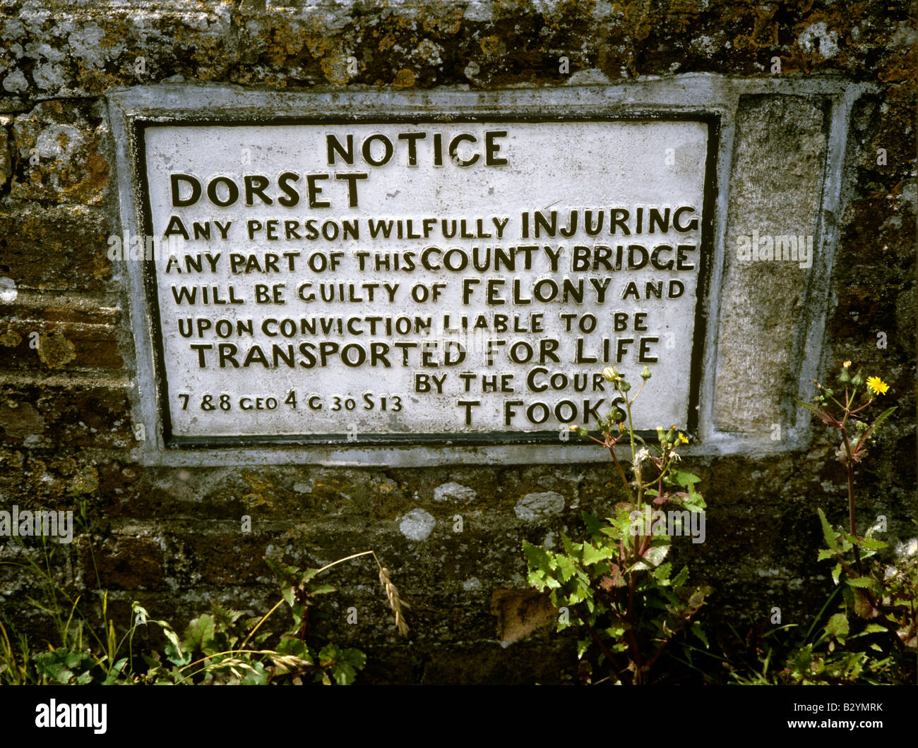 UK England Dorset Wool bridge over River Frome transportation penalty ...