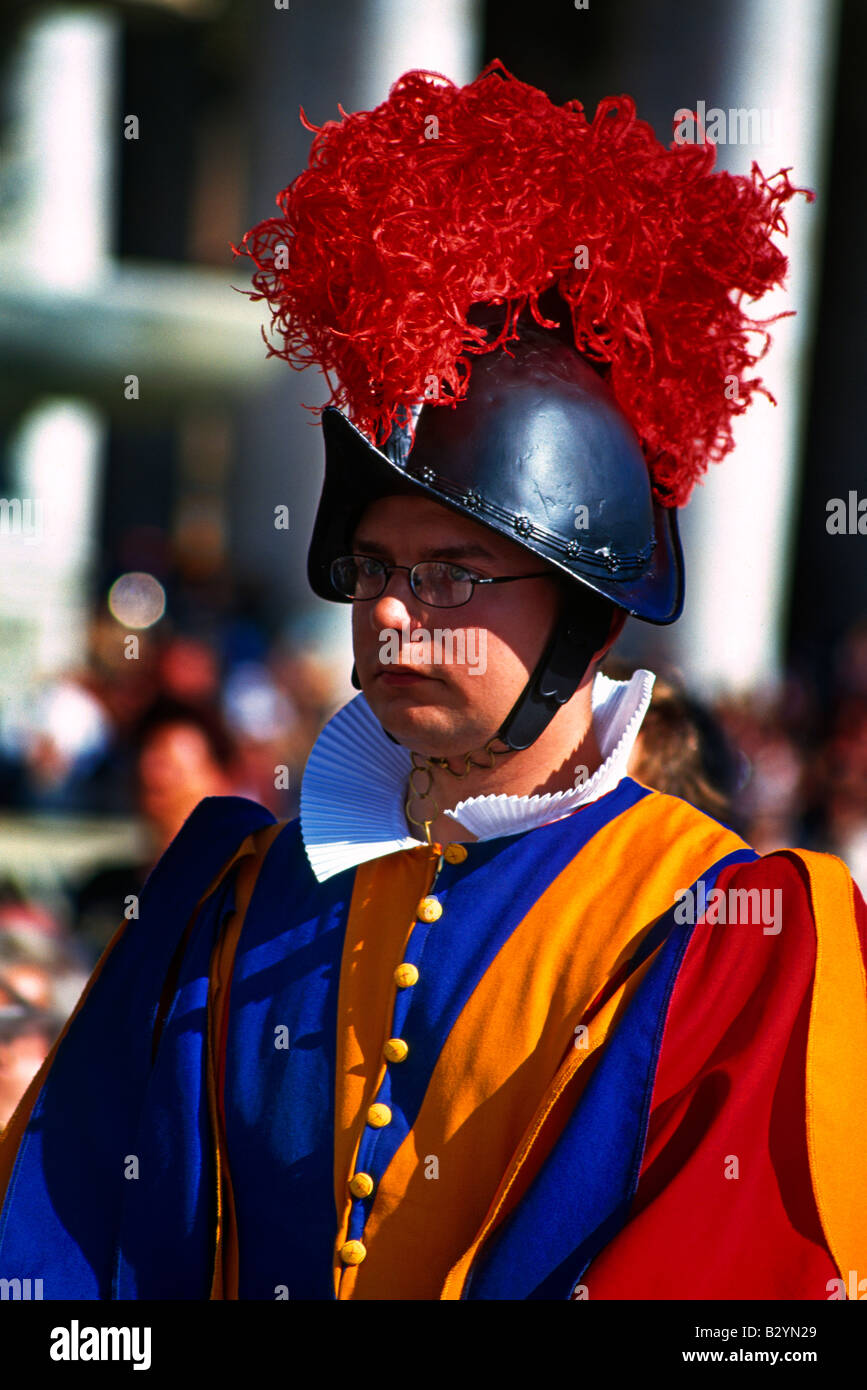 Vatican City Rome Italy Vatican Pontificial Swiss Guard wearing ...