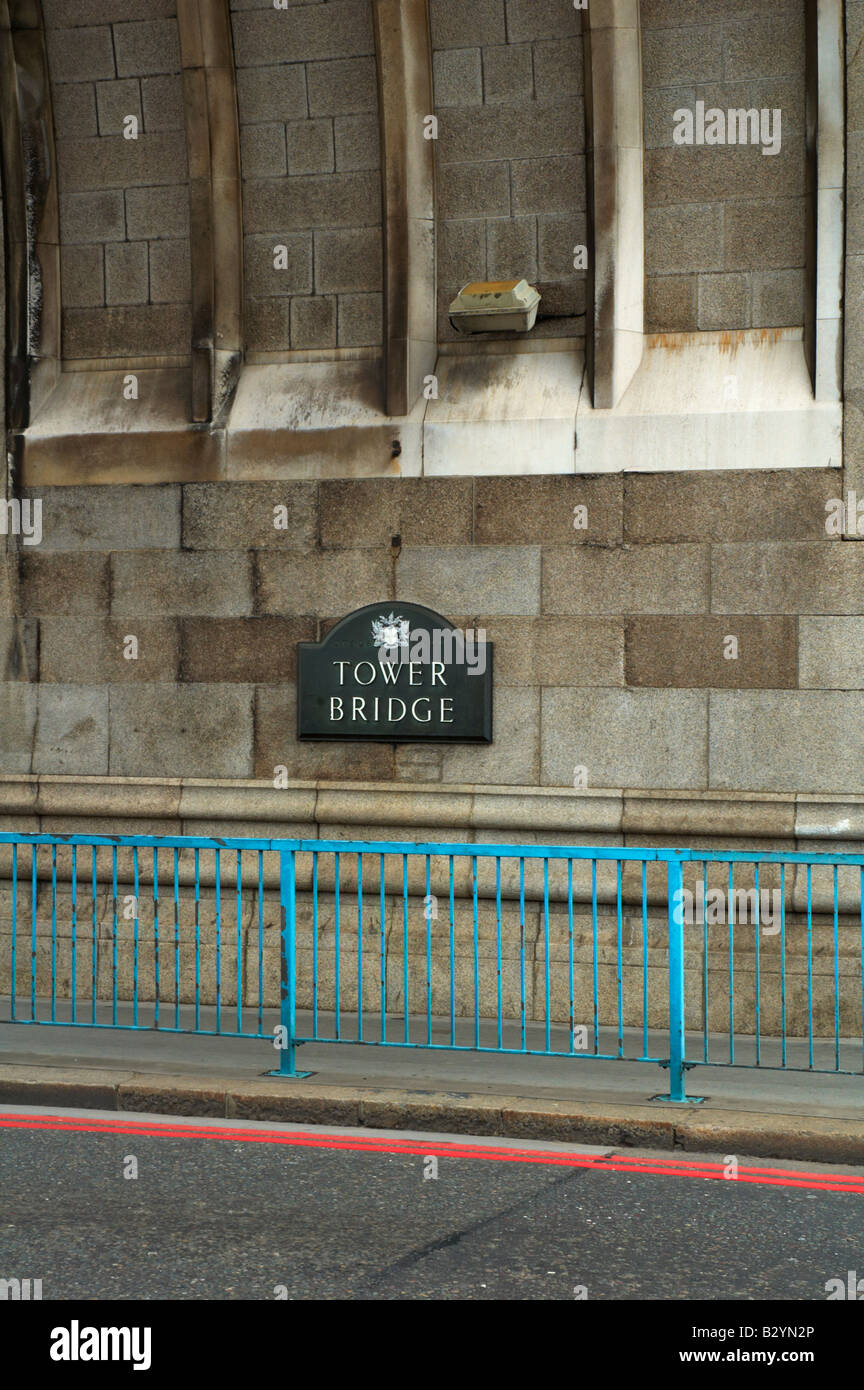 Tower bridge sign hi-res stock photography and images - Alamy