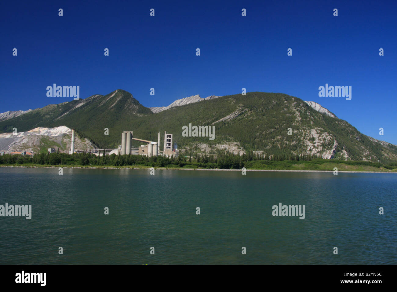 Lime plant at Exshaw, Alberta Stock Photo - Alamy