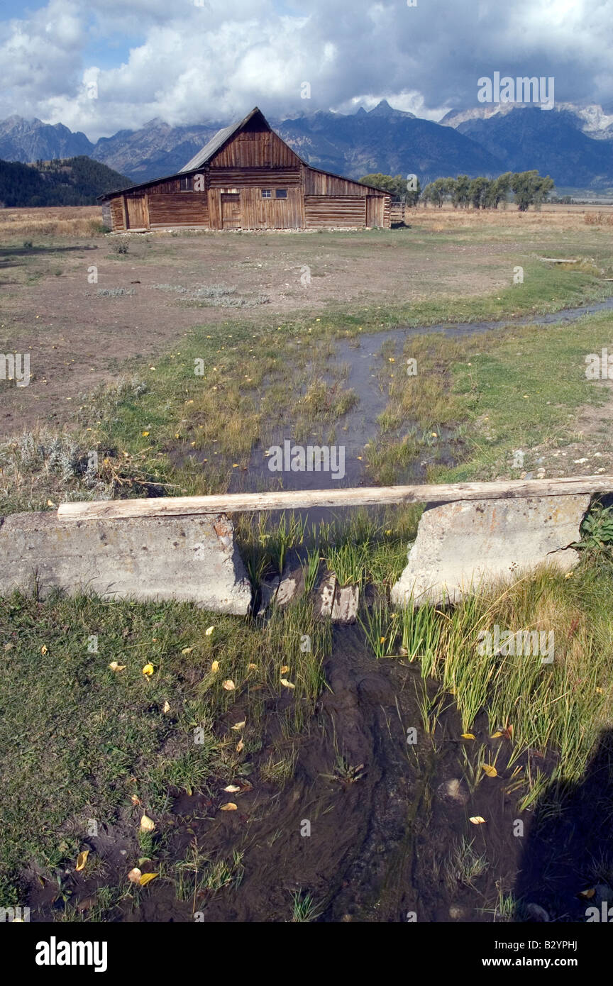 Homestead Ranch barn in the Grand Tetons Wyoming Stock Photo - Alamy
