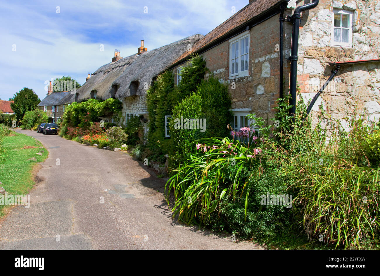 Winkle Street Cottages, Calbourne, Isle of Wight, UK Stock Photo - Alamy