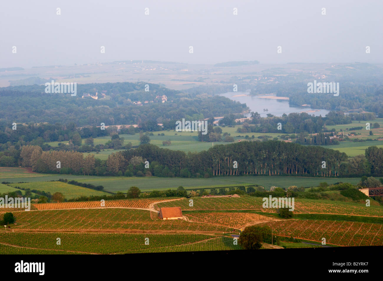 Sancerre town view vineyards hi-res stock photography and images - Alamy