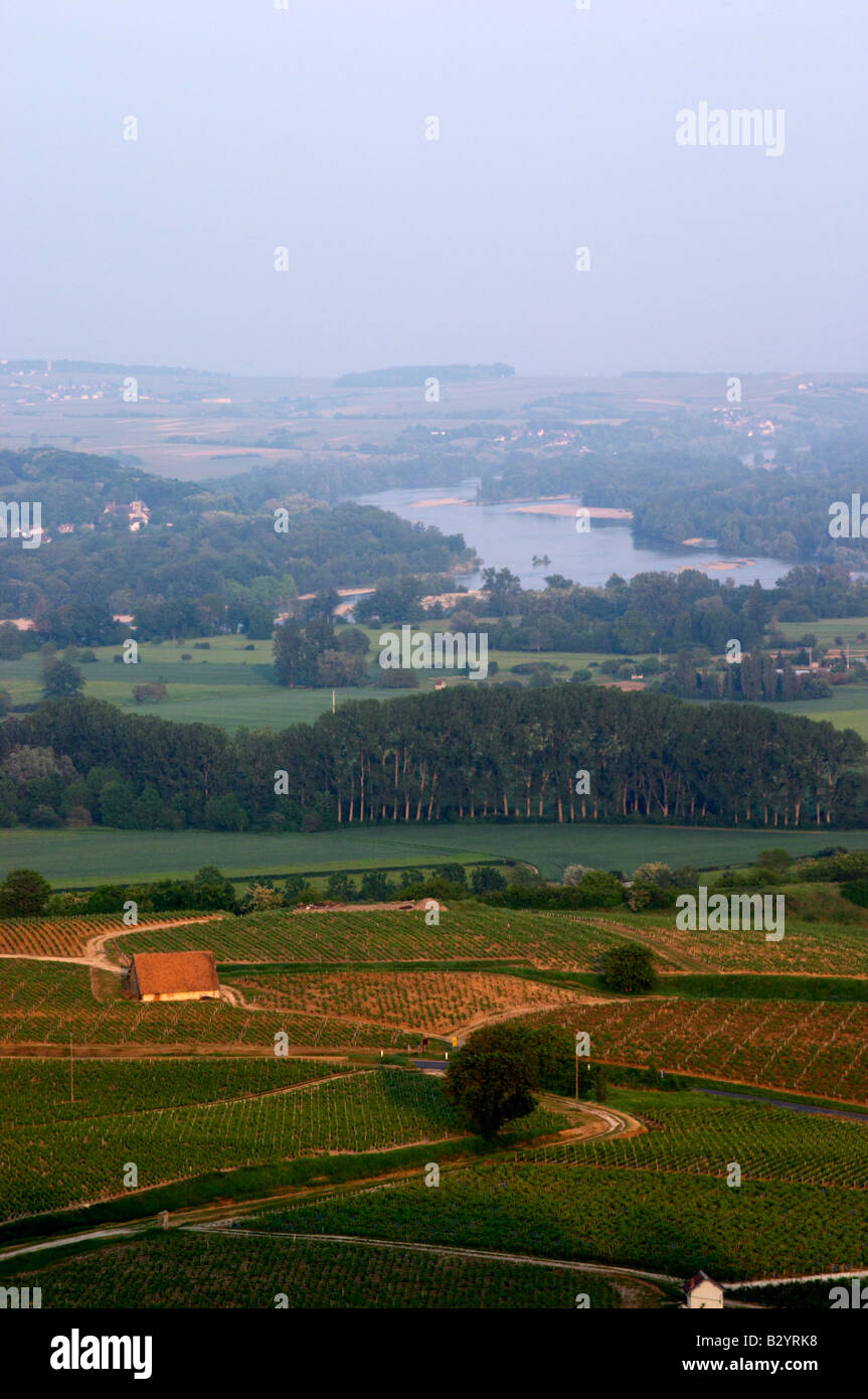 Sancerre town view vineyards hi-res stock photography and images - Alamy