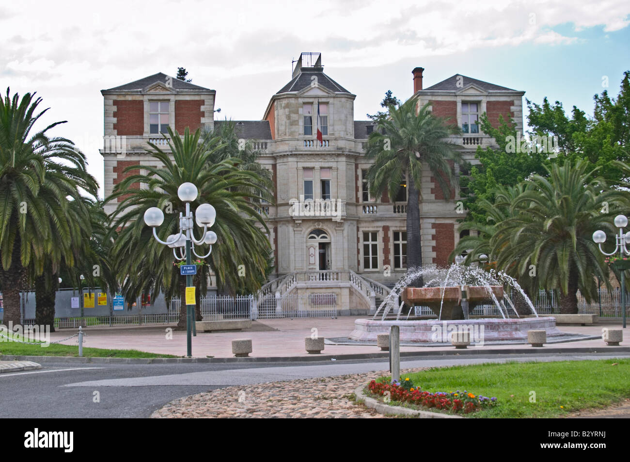 Hotel de Ville. Rivesaltes town, Roussillon, France Stock Photo - Alamy