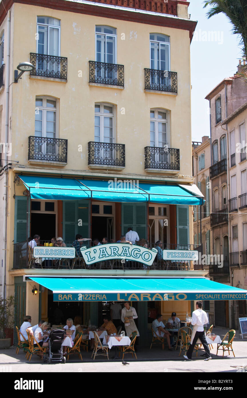cafe. Perpignan, Roussillon, France Stock Photo - Alamy
