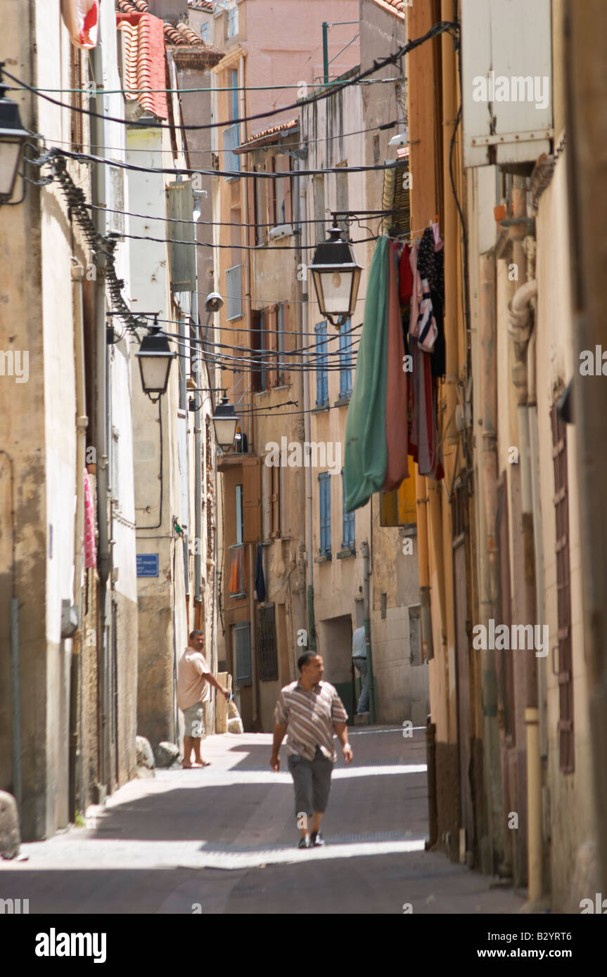 Street in the old town. Perpignan, Roussillon, France Stock Photo - Alamy