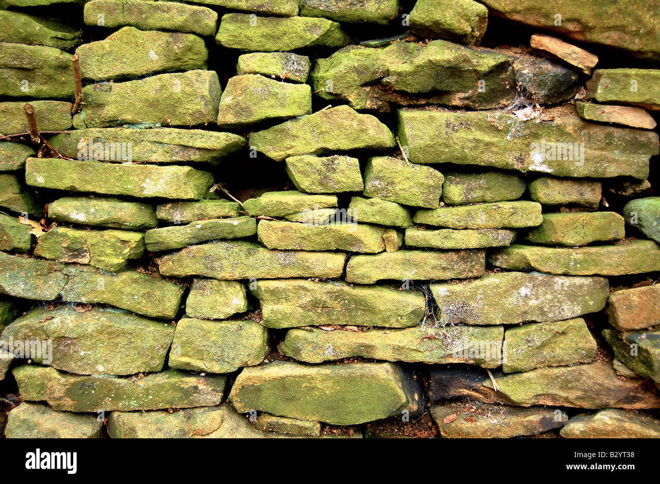 Rustic stone farm wall, as found in Yorkshire Stock Photo - Alamy