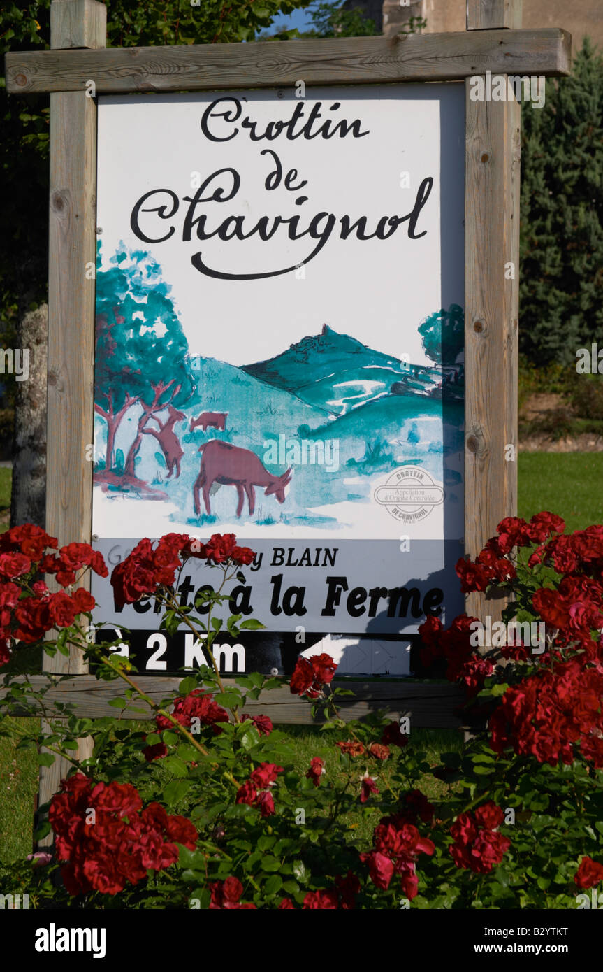 Poster for crottin de chavignol goat cheese. Montigny village, Sancerre ...