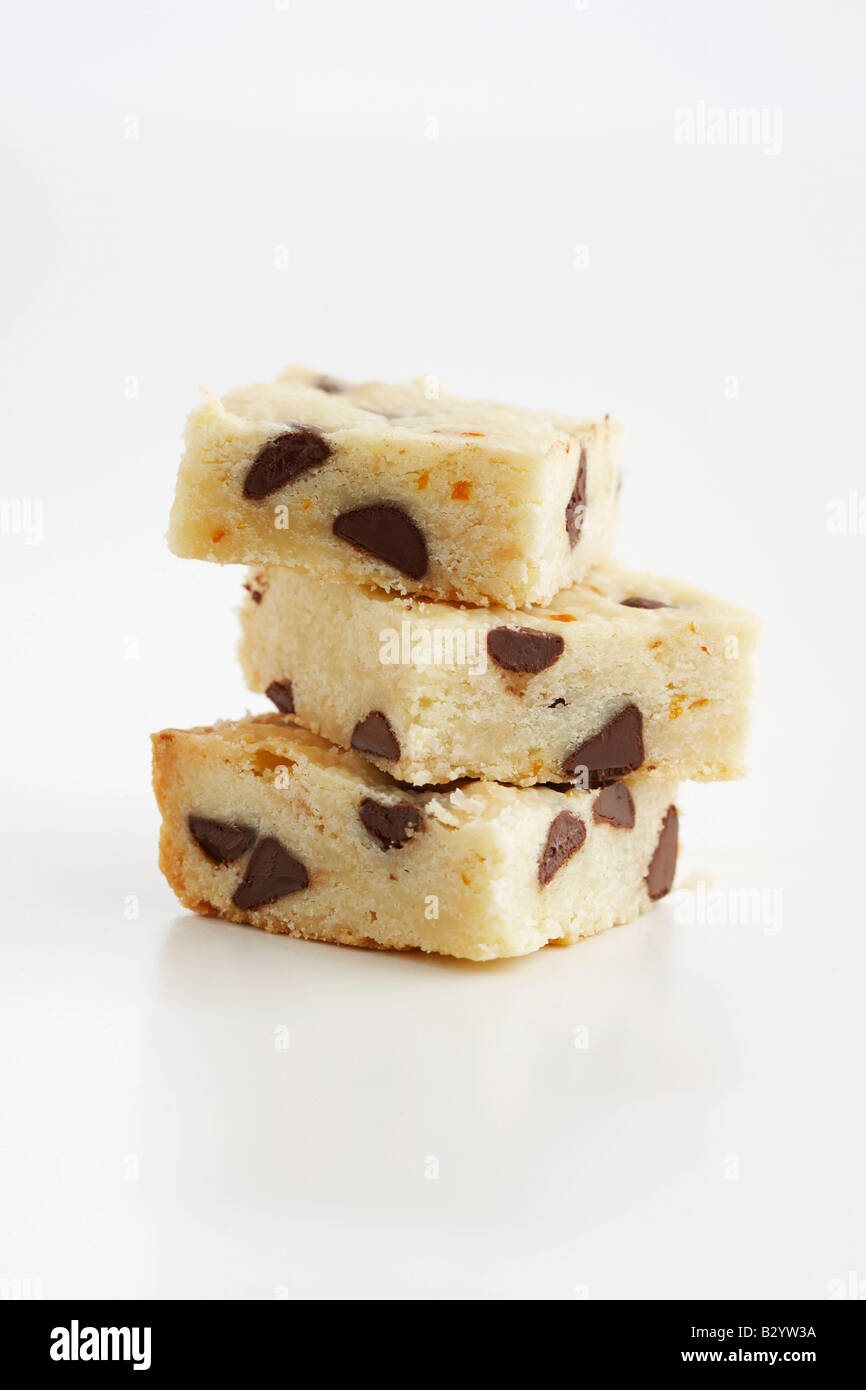 Chocolate Chip Squares Stock Photo - Alamy