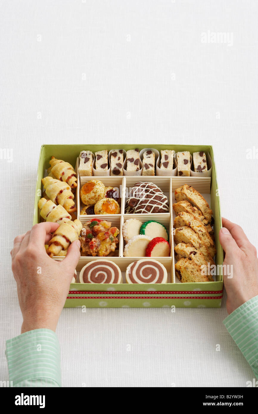 Box of Cookies Stock Photo - Alamy
