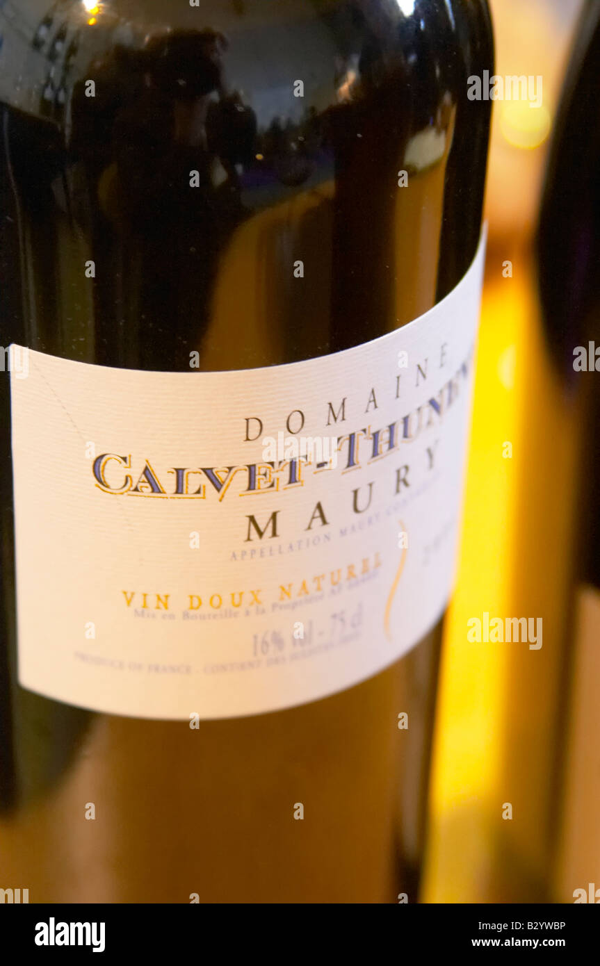 Maury Vin Doux Naturel. Domaine Calvet Thunevin. Roussillon, France ...