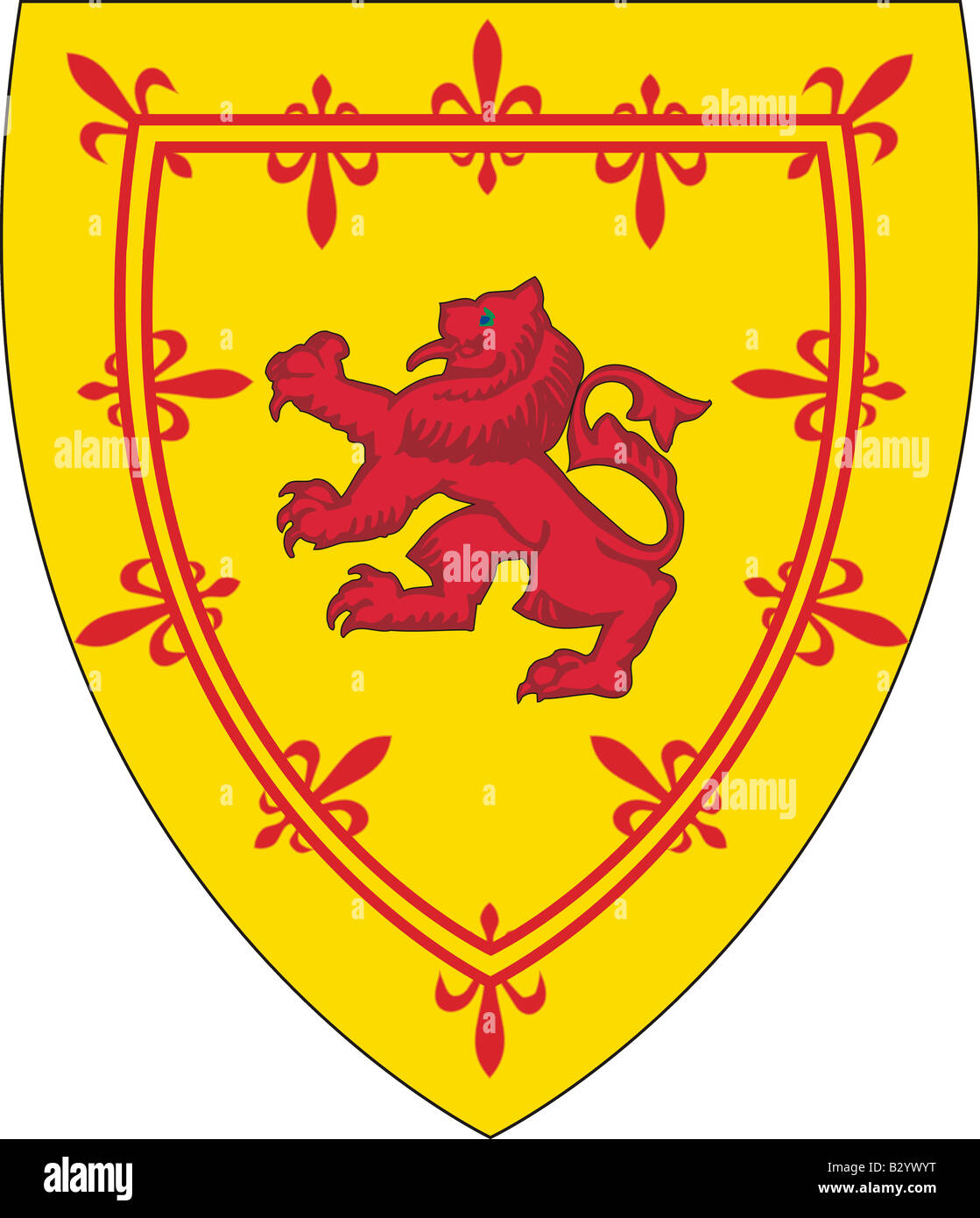 Official crest of Scotland Stock Photo - Alamy