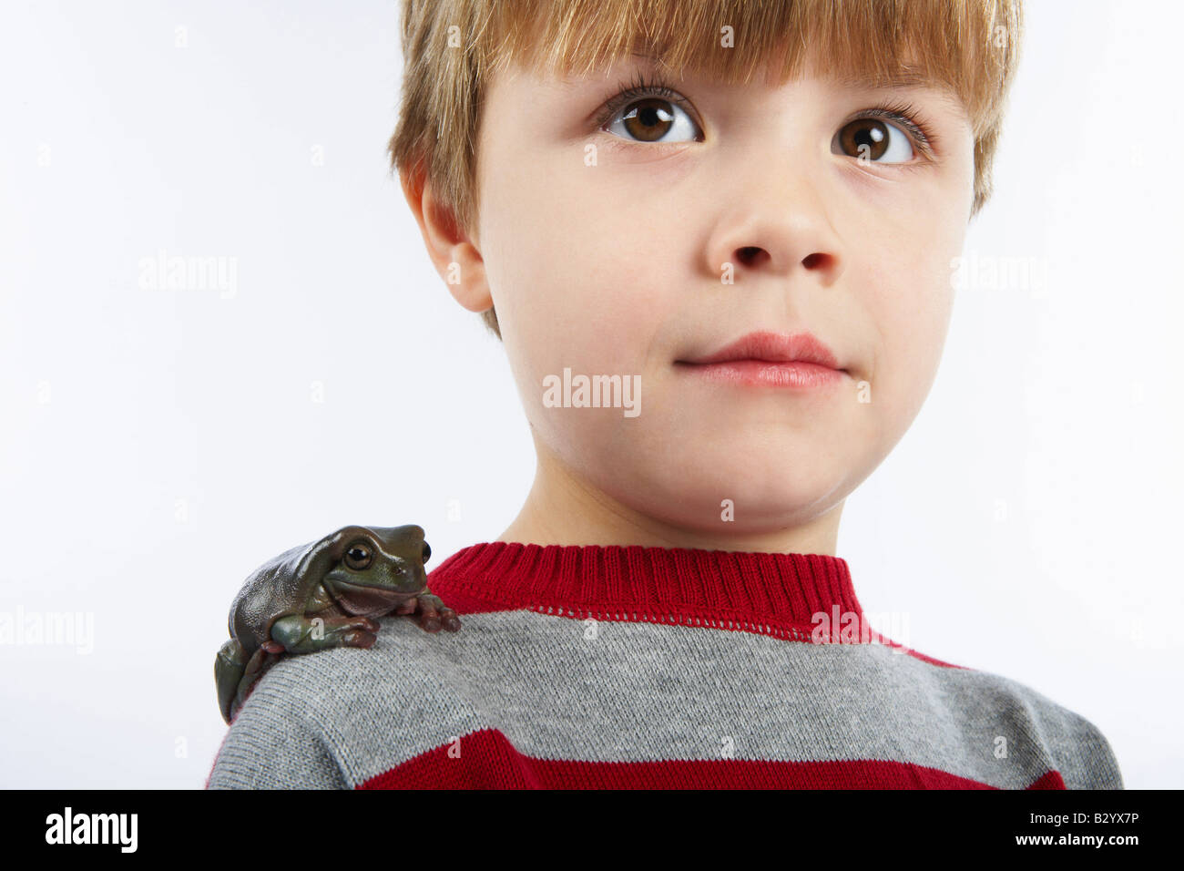 Little Boy With Frog High Resolution Stock Photography and Images - Alamy