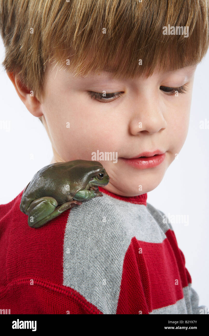 Boy look frog hi-res stock photography and images - Alamy