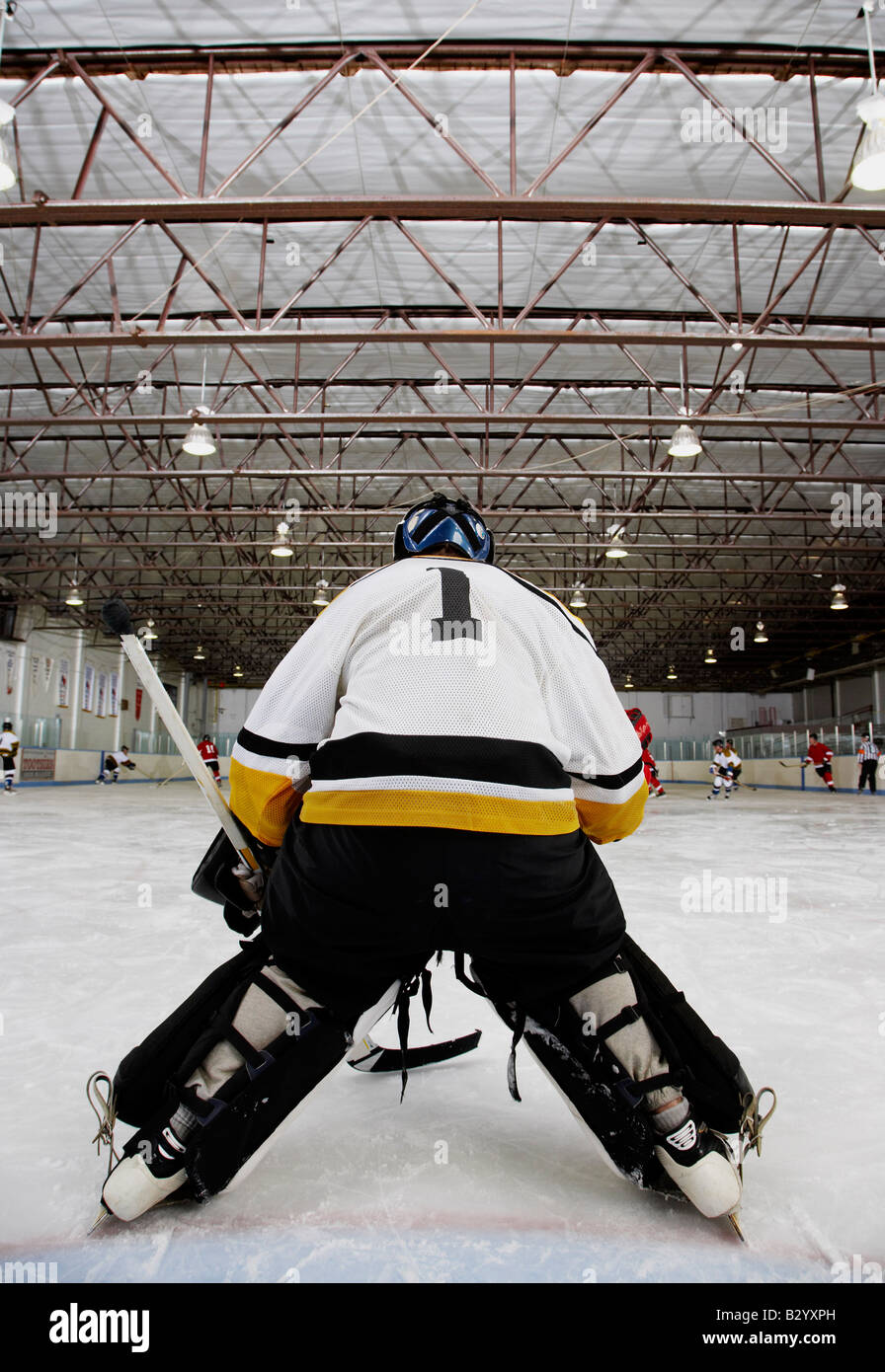 Goalie saving from behind net hi-res stock photography and images - Alamy