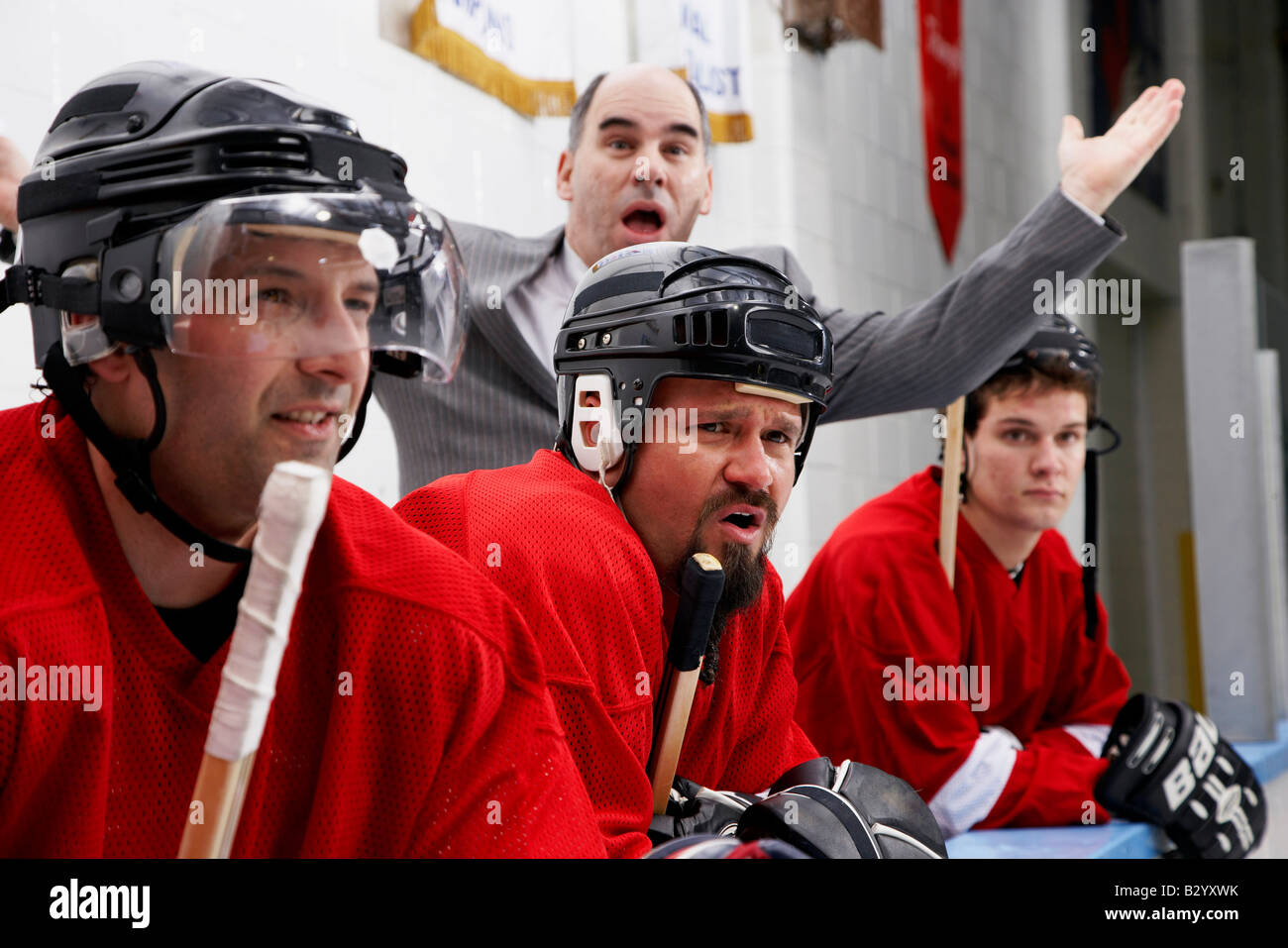Angry coach shouting at team hi-res stock photography and images - Alamy