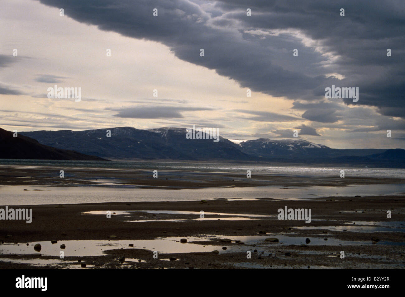 Beach landscape, Canadian Arctic Stock Photo - Alamy